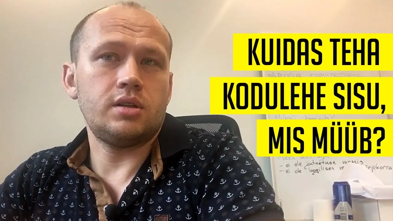 Kuidas teha kodulehe sisu, mis müüb paremini? - Art Media Agency